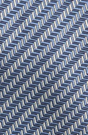 David Donahue Stripe Jacquard Silk & Cotton Tie