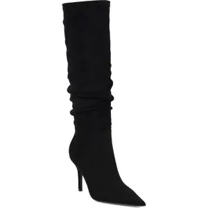 Nine West Giorah Wide Calf Tall Boot Black