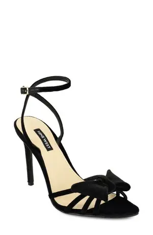 Nine West Queana Ankle Strap Sandal Black