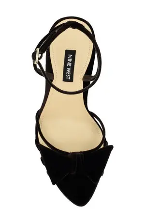 Nine West Queana Ankle Strap Sandal - Dark Brown
