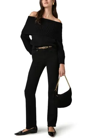 Paige Mason High Waist Straight Leg Jeans