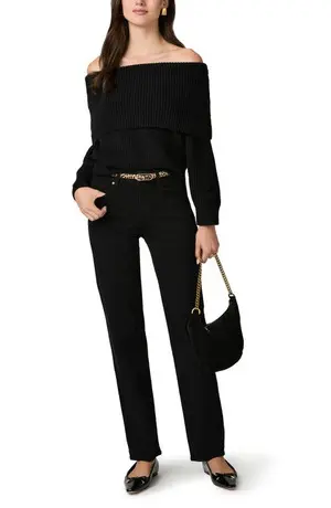 Paige Mason High Waist Straight Leg Jeans