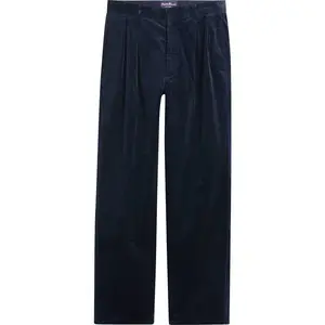 ROWING BLAZERS Henry Pleated Corduroy Pants - Navy