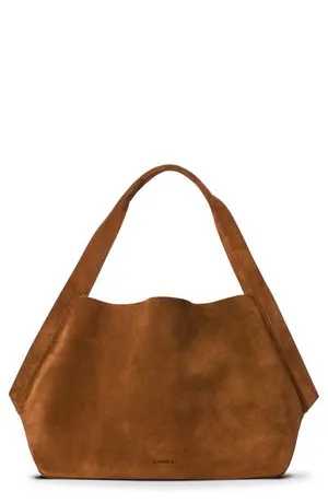 Shinola Derby Suede Shoulder Bag - Beige