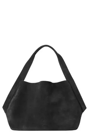 Shinola Derby Suede Shoulder Bag - Black