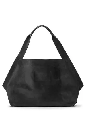 Shinola Derby Suede Shoulder Bag - Black