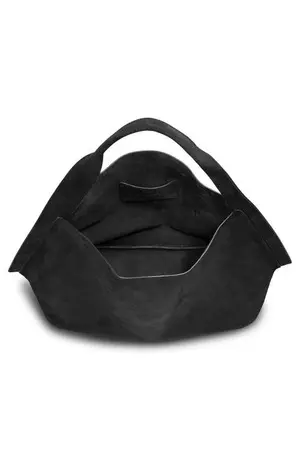 Shinola Derby Suede Shoulder Bag - Black