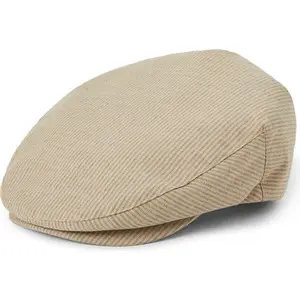 Brixton Hooligan Striped Snap Cap - Beige