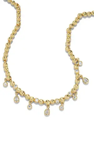 Alexis Bittar Asterales Cubic Zirconia Charm Ball Chain Necklace - Stones