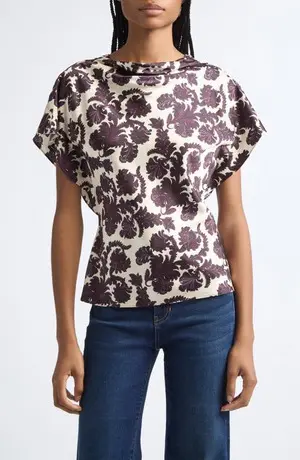 Veronica Beard Redgrave Silk Blend Top