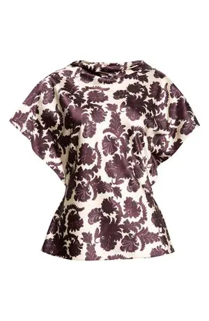 Veronica Beard Redgrave Silk Blend Top