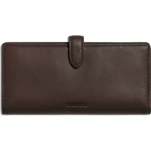 Shinola Continental Snap Leather Continental Wallet - Brown