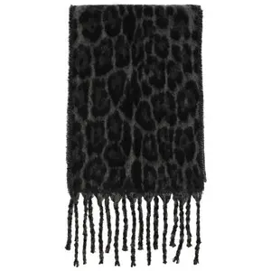 Rebecca Minkoff Brushed Woven Leopard Jacquard Scarf