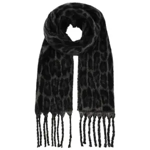 Rebecca Minkoff Brushed Woven Leopard Jacquard Scarf