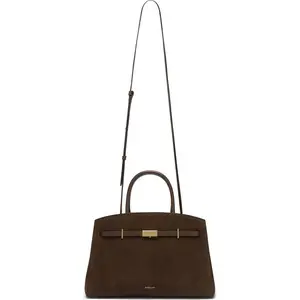DEMELLIER The Midi Hudson Leather Tote - Mocha