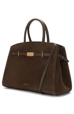 DEMELLIER The Midi Hudson Leather Tote - Mocha