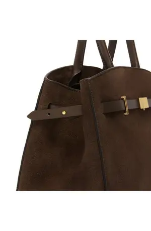 DEMELLIER The Midi Hudson Leather Tote - Mocha