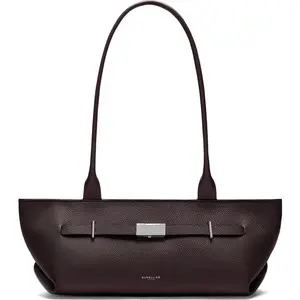 DEMELLIER The New York Leather Shoulder Bag - Bordeaux