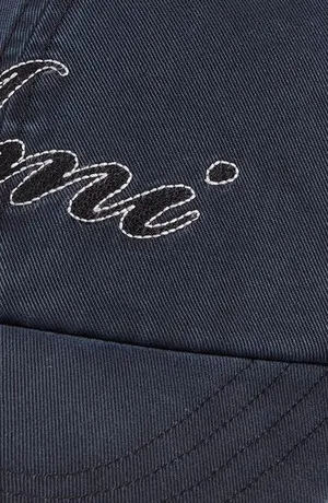 AMI Paris Logo Embroidered Washed Cotton Baseball Cap