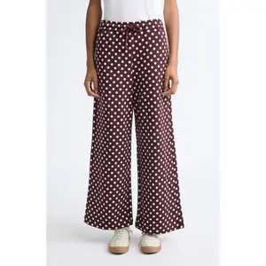 Marimekko Kiki Polka Dot Cotton Drawstring Pants