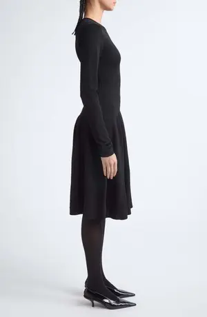 TOTEME Sculpted Knit Long Sleeve Dress