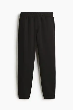 H&M Regular-fit Interlock Sweatpants - Black