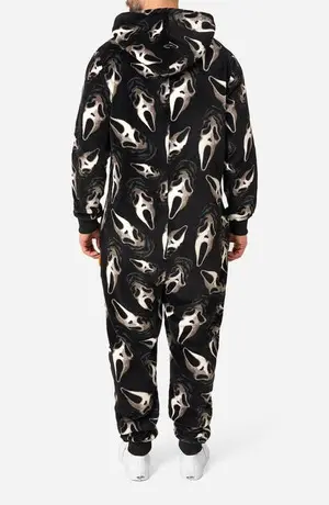 Opposuits Ghostface Hooded Fleece Jumpsuit