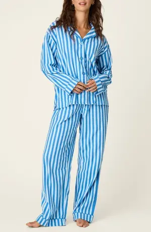 PJ Salvage Flannel Pajamas - Coast