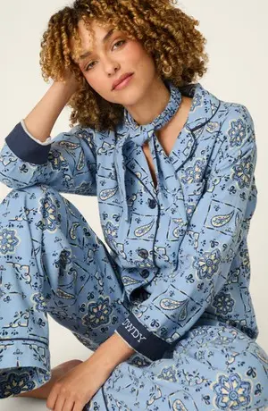 PJ Salvage Flannel Pajamas - Soft Chambray