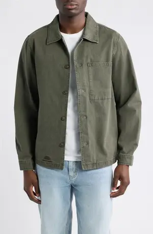 RHYTHM Field Guide Long Sleeve Button-up Shirt - Stone