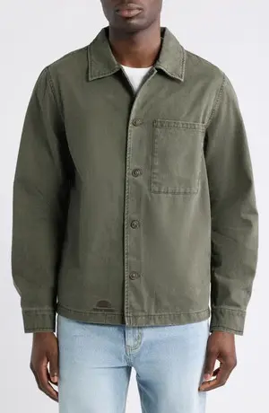 RHYTHM Field Guide Long Sleeve Button-up Shirt - Stone