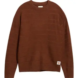 RHYTHM Jackson Crewneck Sweater - Chestnut