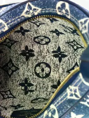 LOUIS VUITTON Loop Handbag Monogram Jacquard Denim Hobo Bag