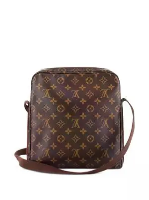 LOUIS VUITTON Trotteur Beaubourg Handbag Monogram Canvas Crossbody Bag - Brown
