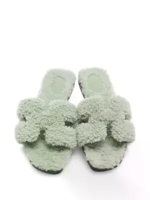 HERMÈS Oran Shearling Sandals