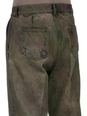 Rick Owens Detroit Washed-effect Straight-leg Trousers