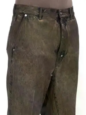 Rick Owens Detroit Washed-effect Straight-leg Trousers