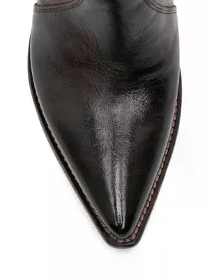 FAUZIAN JEUNESSE Embroidered Leather Boots