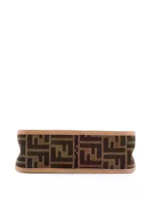 Fendi Fendessence Zucca Canvas Mini Hobo Bag