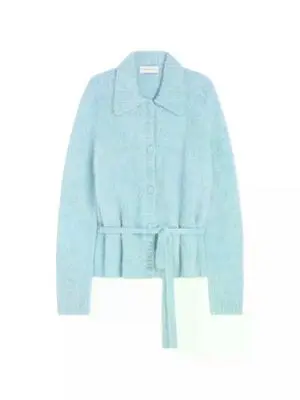 Dries Van Noten Polo Wool Cardigan - Blue