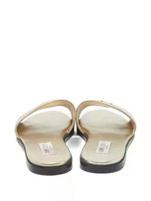 JIMMY CHOO Dina Jc Plaque Sandals