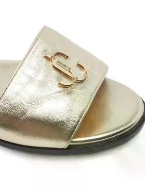 JIMMY CHOO Dina Jc Plaque Sandals