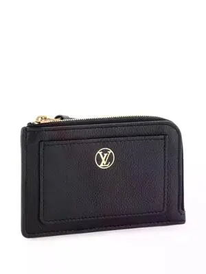 LOUIS VUITTON Low Key Zipped Leather Card Holder - Black
