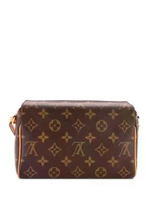 LOUIS VUITTON Recital Handbag Monogram Canvas Shoulder Bag - Brown