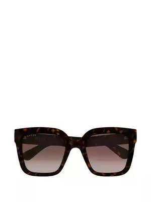 Gucci Interlocking G Square-frame Sunglasses - Brown