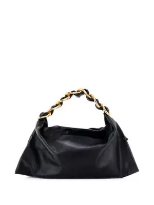 Burberry Swan Leather Small Hobo Bag