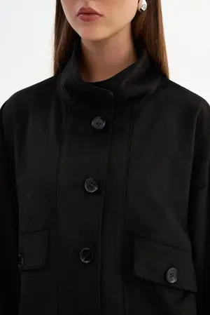 LAMARQUE Fidelina | Faux Suede Bomber Jacket