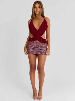 OUTCAST Tamanna Mini Dress Deep