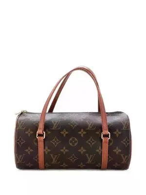 LOUIS VUITTON Papillon Handbag Monogram Canvas 26 Satchel - Brown