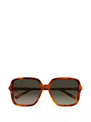 Gucci Horsebit Square-frame Sunglasses